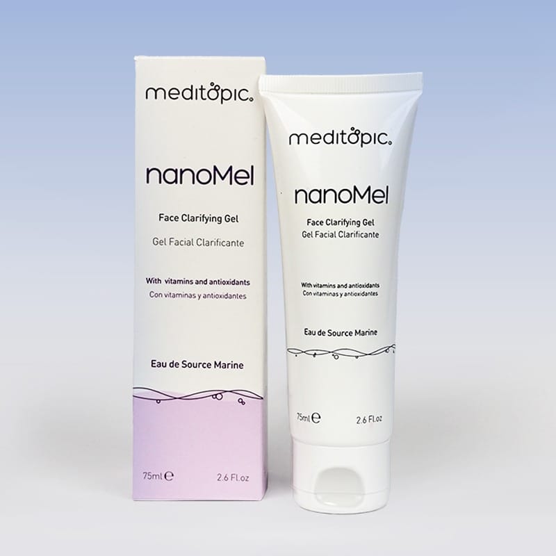 meditopic nanomel gel face clarifying , anti spot with 10% glycolic acid